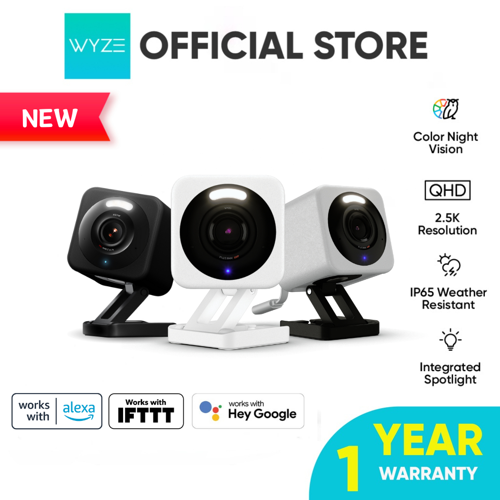 【Wyze Official Store】Wyze Cam v4, 2K HD Wi-Fi Smart Home Security ...
