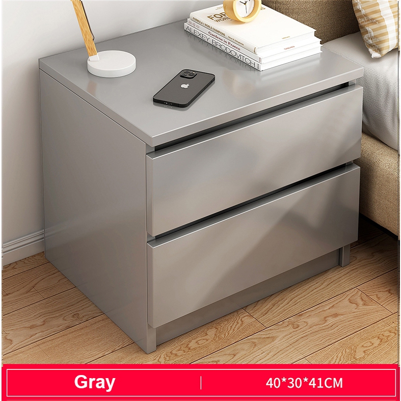 【With Drawer LOCK】BED SIDE Cabinet Bedside Table BED Modern cabinet For ...