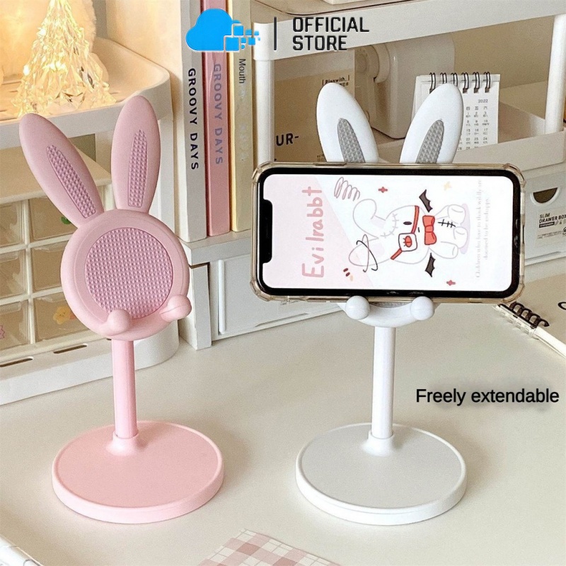 Bunny Cell Phone Holder Lift Adjustable Student Desktop Holder Lazy ...