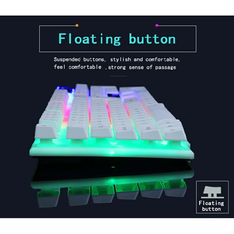 Zeus K-004 ( Arc-Angle ) Colorful LED Illuminated Backlight Gaming ...