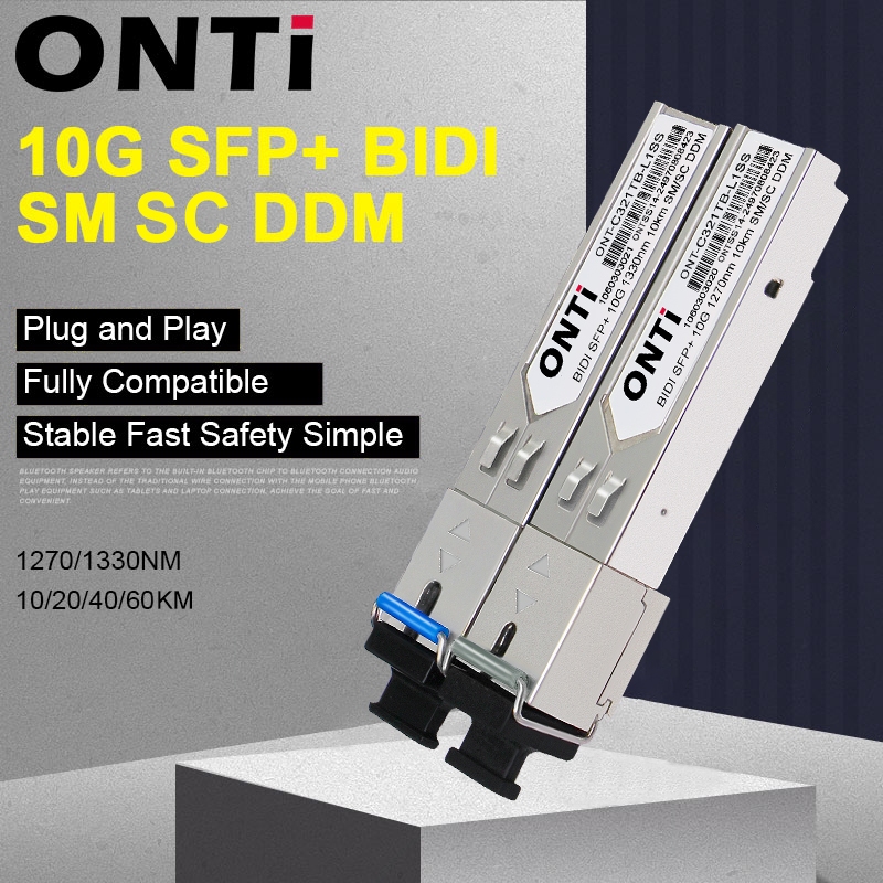 ONTi 10G SC SFP Single Mode Simplex SFP+ Module 10Km 1330/1270nm ...