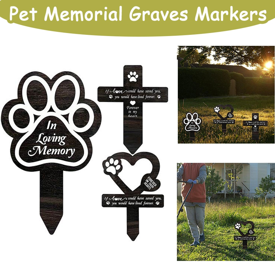 Pet Memorial Stake Pet Loss Memorial Garden Stake Dog Grave Stake Pet ...