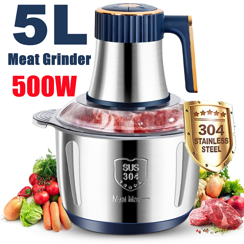 Electric meat grinder 5l large capacity electric food processor 5 liter ...
