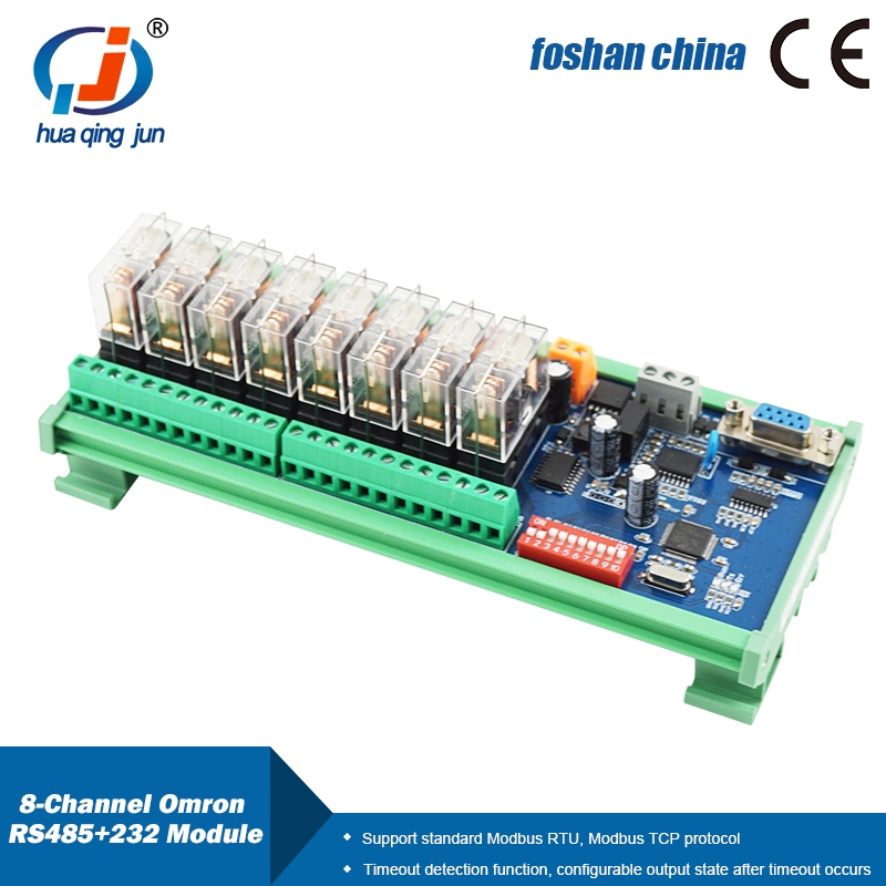 8 Channel Relay Output Module with RS485 RS232 Modbus Rtu Module ...