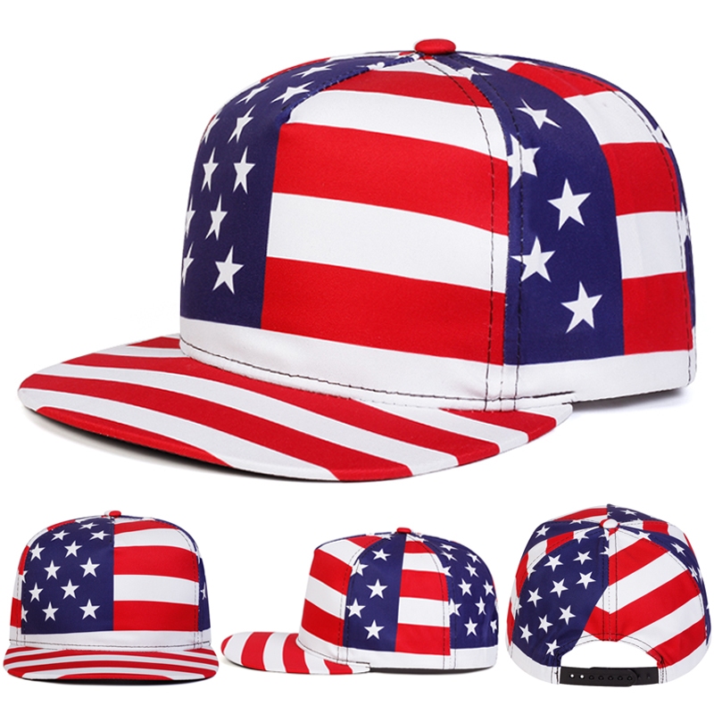 vintage cap for men woman American flag Hip Hop snapback cap cotton ...