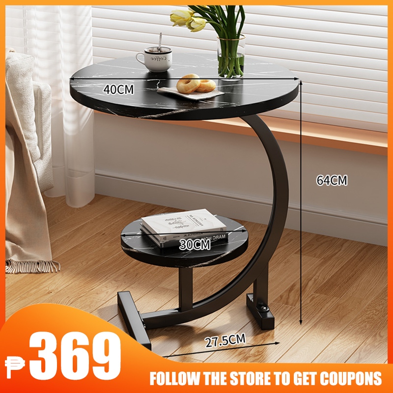 Living room side table solid wood coffee table bedside table sofa ...