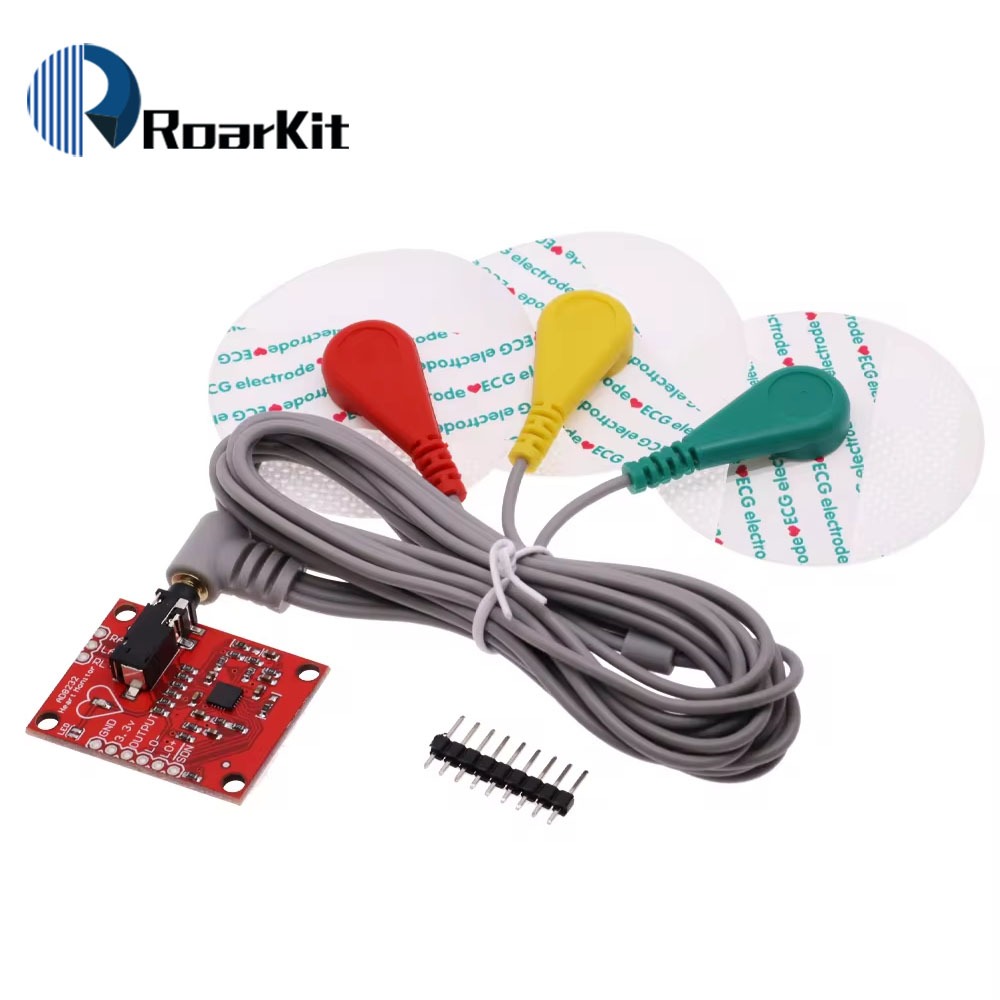 Ecg Module Ad8232 Ecg Measurement Pulse Heart Ecg Monitoring Sensor Module Kit For Arduino Diy