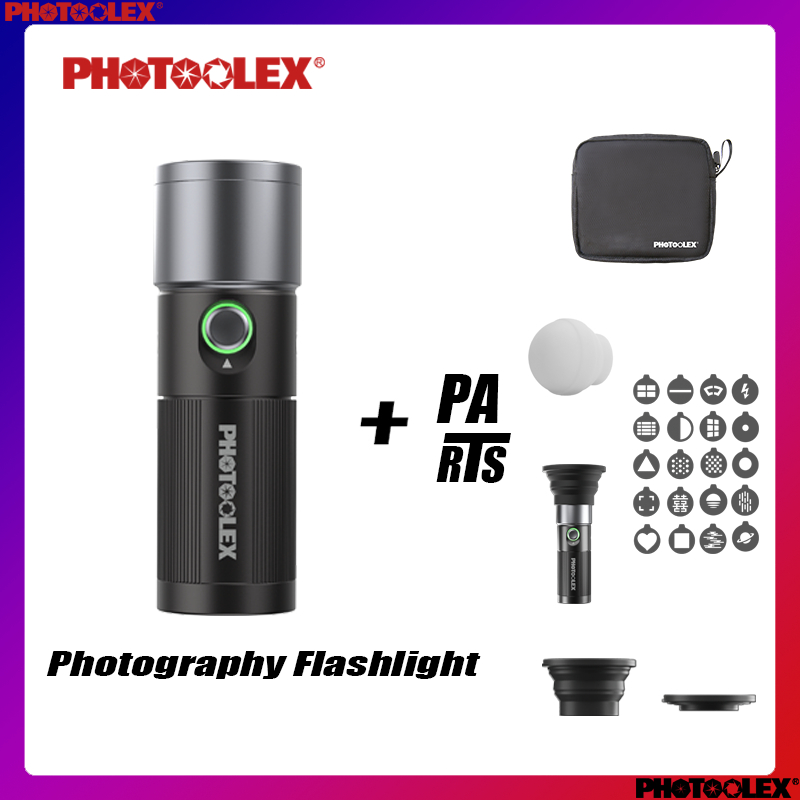 PHOTOOLEX Official New Release Four Colors Photography Flashlight Set ...