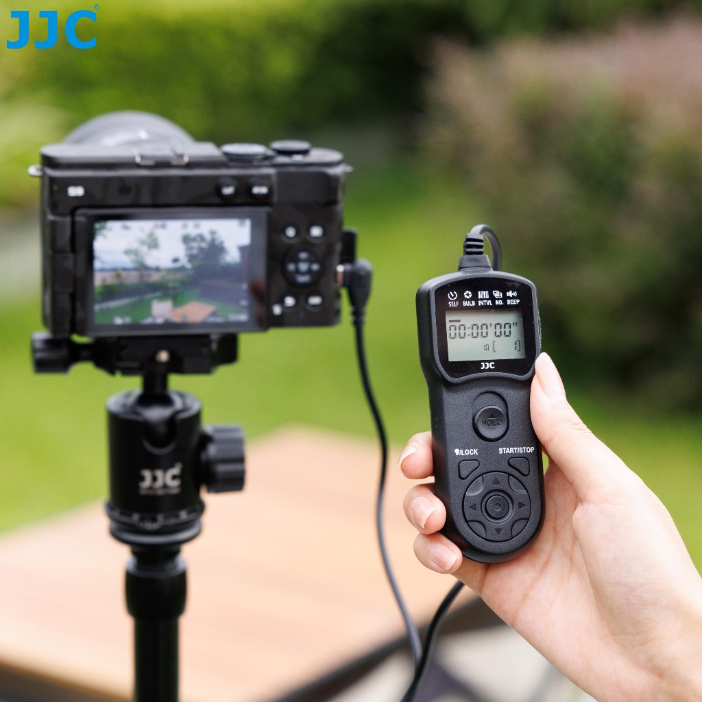 JJC Remote Control Intervalometer Camera Time Lapse Shutter Release for Panasonic LUMIX S9 G100D ...