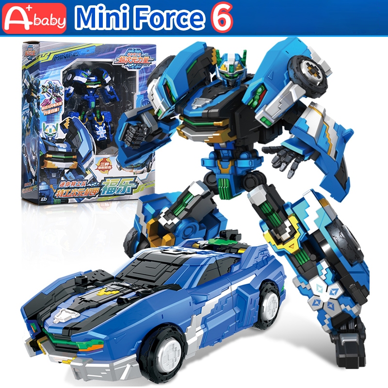 [A+baby] Mini Force 6 Original Toys Robot For Kids Action Figure ...