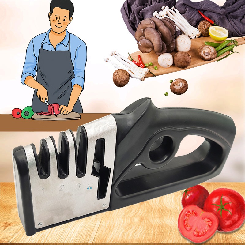 Four-in-one Quick Knife Sharpener Sharpening Stone Sharpening Knife ...