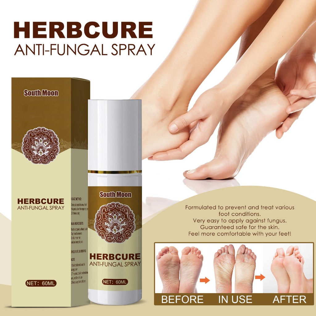 Herbcure Anti Fungal Spray Anti-Fungal Infection Antibacterial Removal ...