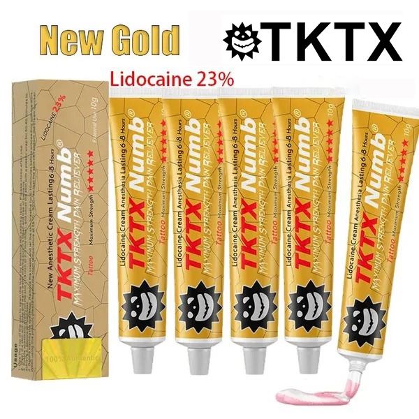 New Gold TKTX Numb 23% Lidocaine More Numbing Relief of Pain and Swelling TKTX Topical ...