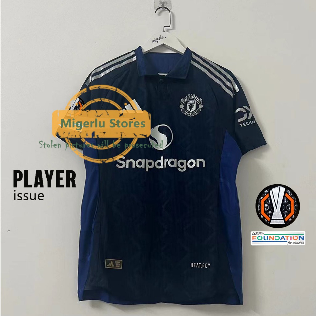 Player issue 24/25 Manchester United away UEL jersey S-2XL | Shopee ...