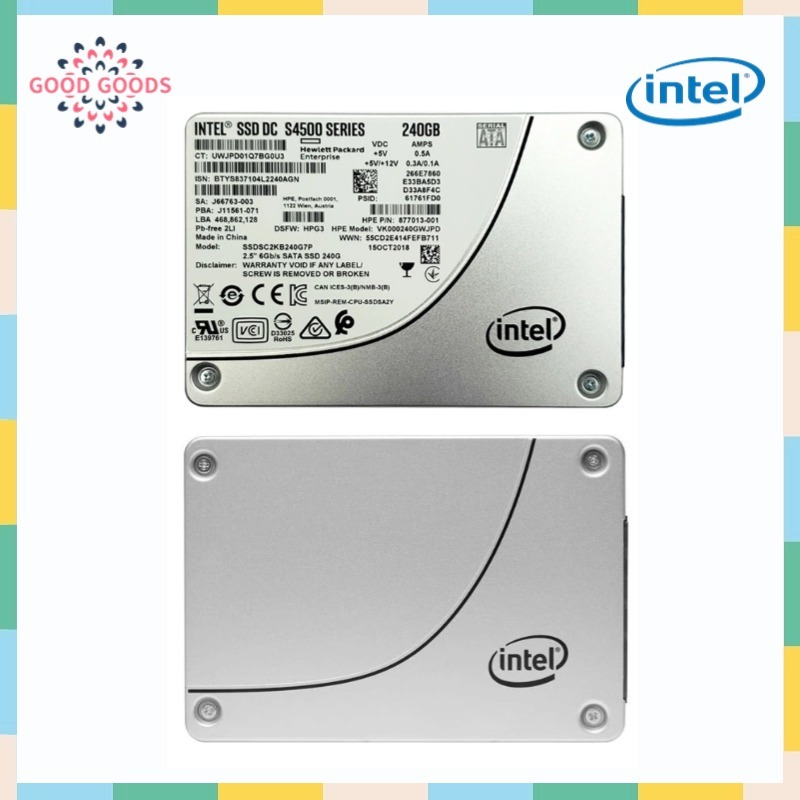 Intel DC S4500 240GB 3D NAND TLC Solid State Drive(SSD)- 2.5" Internal ...