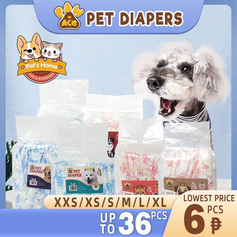 Pet Dog Diaper Cat Diaper Female&Male Dog Disposable Diapers XXS/XS/S/M ...