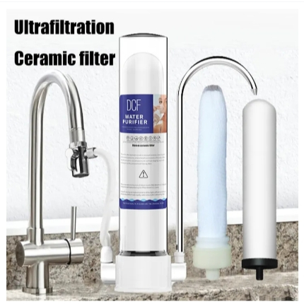 Water Purifier Filter Tabletop Ceramic Ultrafiltration Kitchen 2-Stages ...