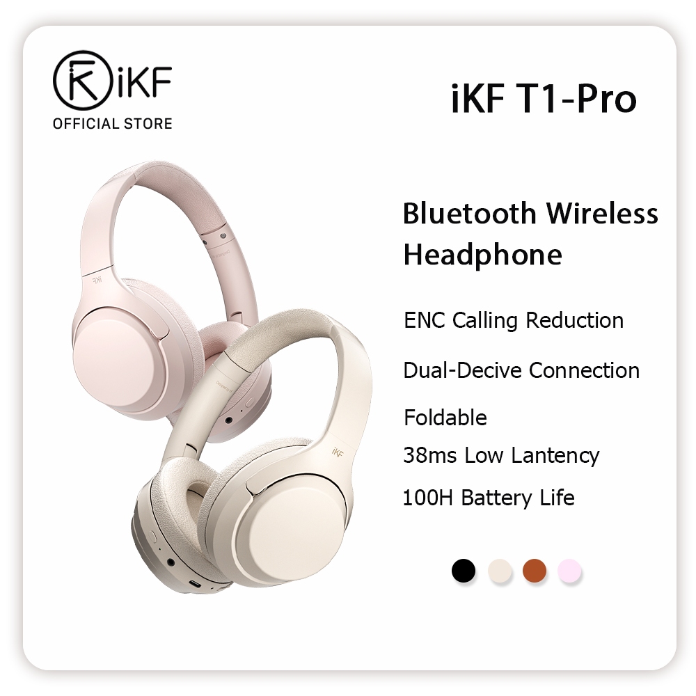 iKF T1 Pro Bluetooth Headphones Over Ear Wireless Headset Wired ...