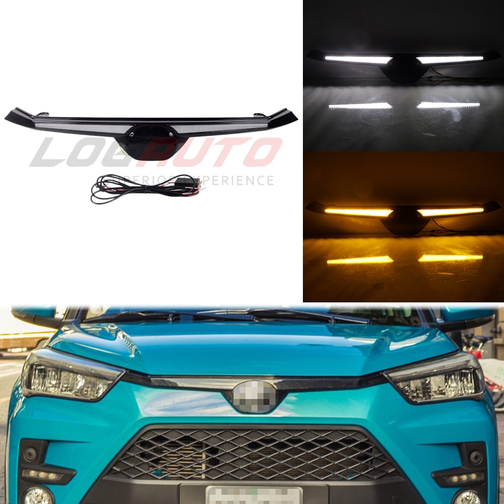 For Toyota Raize 2021+ Pair LED Grille Lamp DRL Daytime Running Light ...