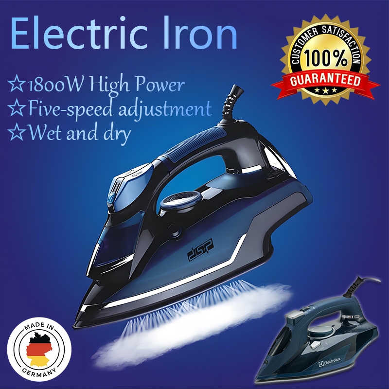 Flat Iron HI93CC Non-stick Smooth Ceramic Sole Plate with Spray & Steam ...