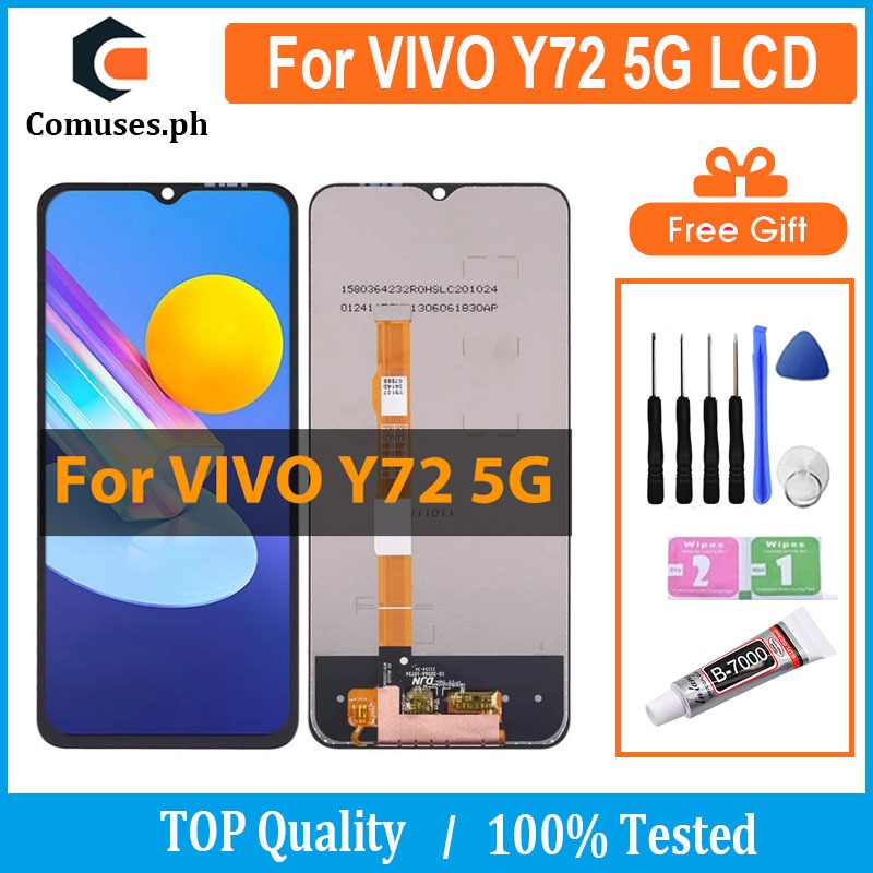 COMUSES LCD For Vivo Y72 5G LCD Display Touch Screen Digitizer Assembly ...