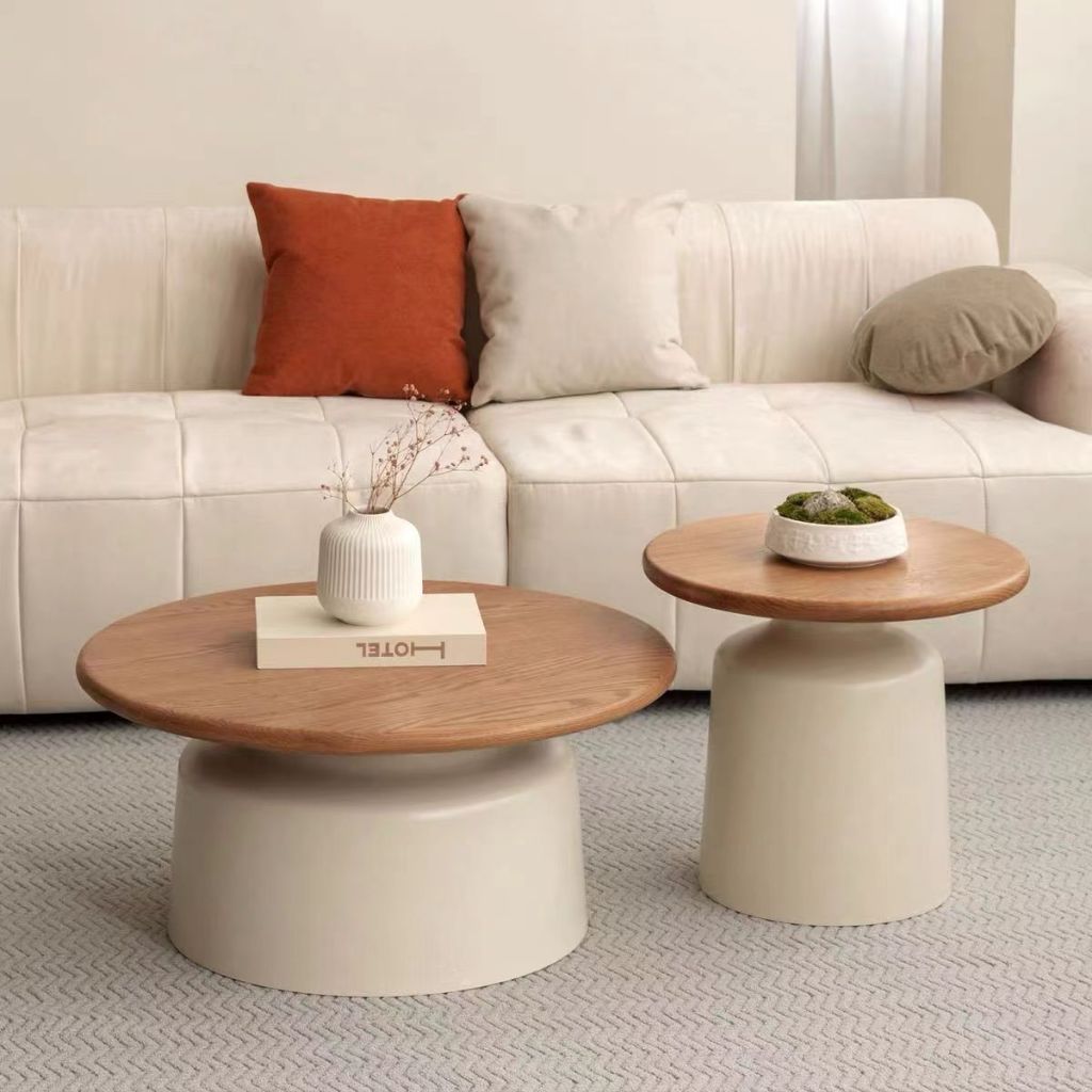 Cream Style Apartment Coffee Table Living Room Household Small ...