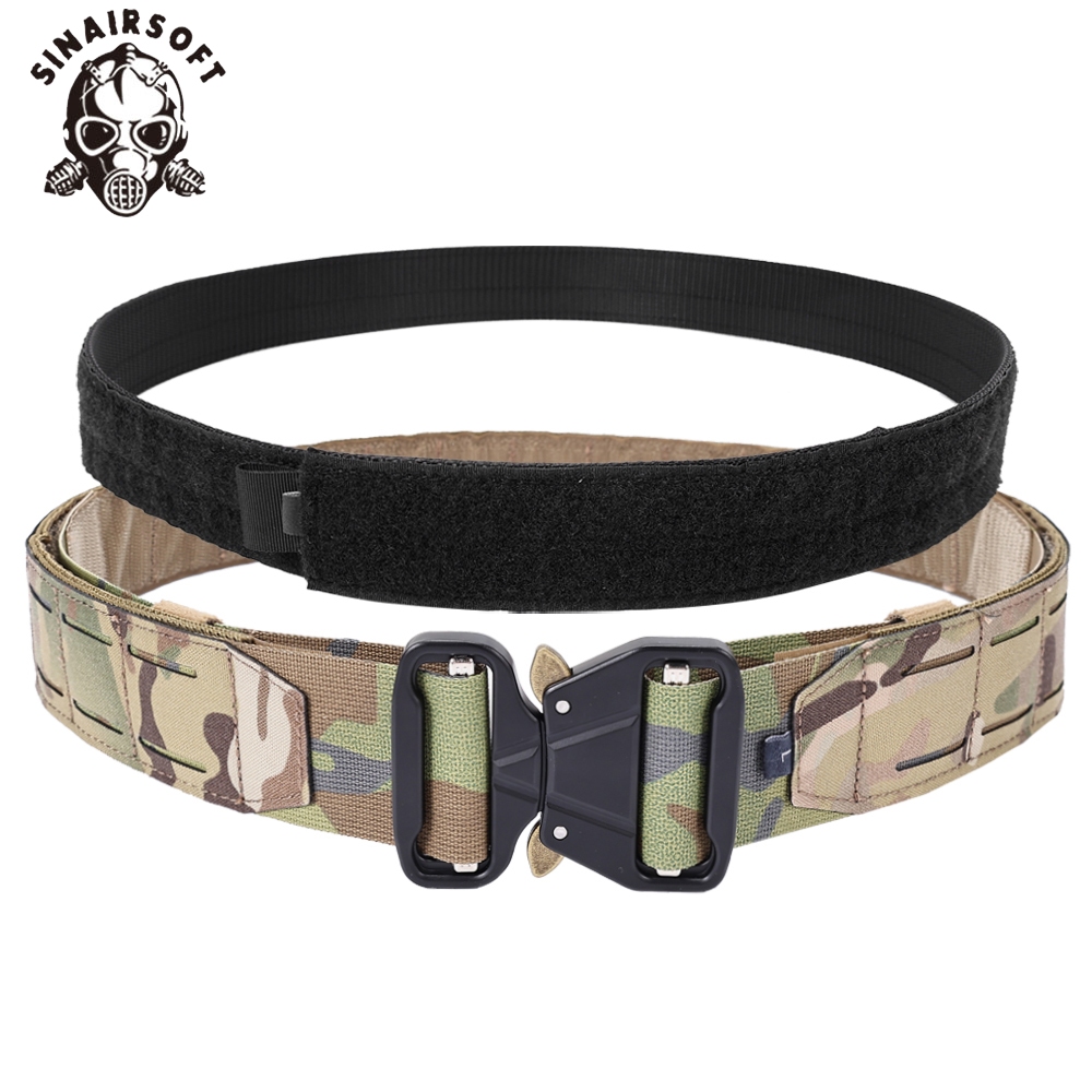 SINAIRSOFT 2 Inch Tactical Belt Quick Release Metal Buckle Laser MOLLE ...