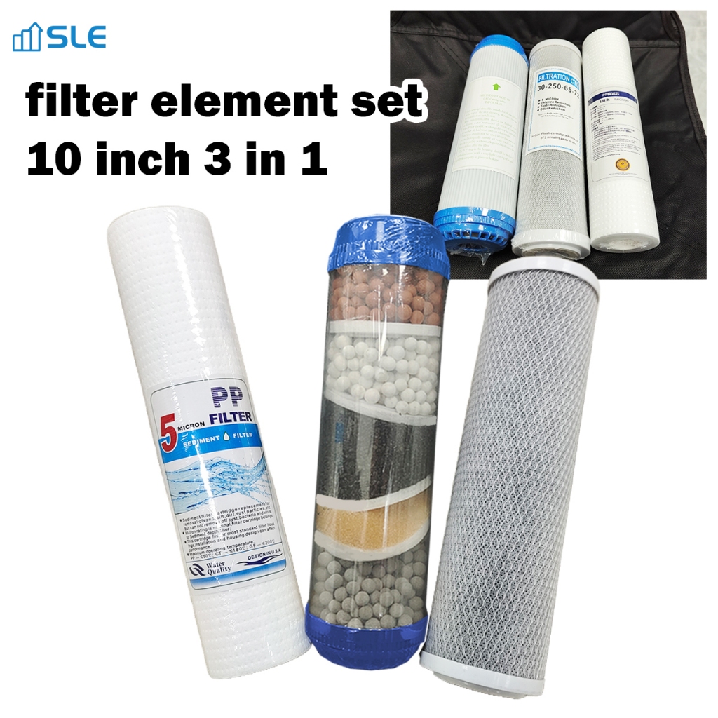 Alkaline Replacement Filter PP GACUFD CTO 10 inches 3 Stage Filters ...