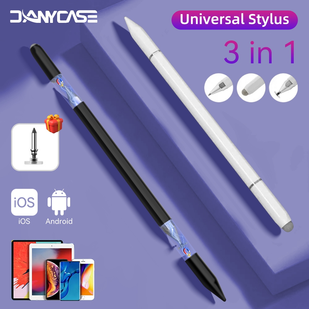 Universal Stylus Pen 3 in 1 Universal Pencil for Mobile Android iOS ...