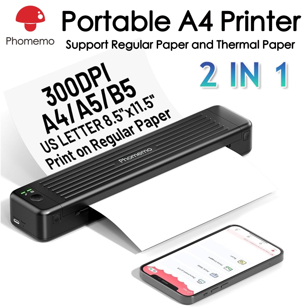 【Support A4/Legal/Letter/ Hard Copy Bond Paper Printing】-Phomemo P831 ...