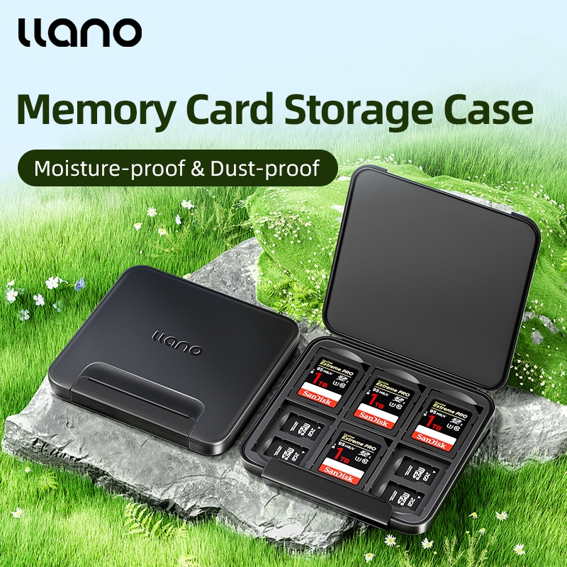 Llano Card Case Holder Water Resistant & Anti-Shock Memory Card Case ...