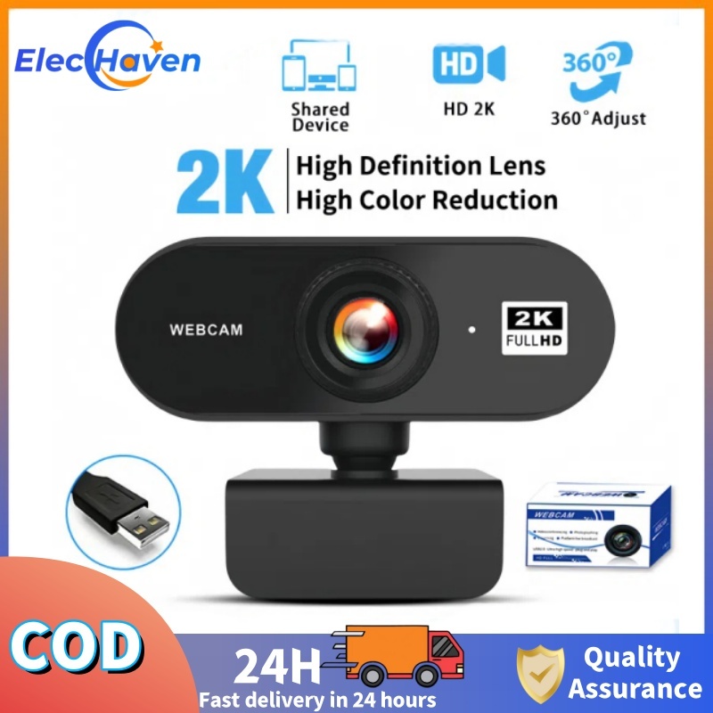 Webcam 2K/ 1080P/ 720P with Mic for PC Laptop 2K 1080P 720P Full HD ...