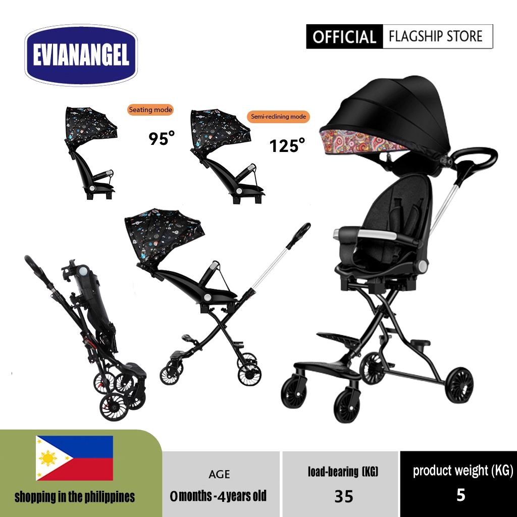 EVIANANGEL Stroller For Baby Lightweight Foldable Can Sit And Lie Two ...
