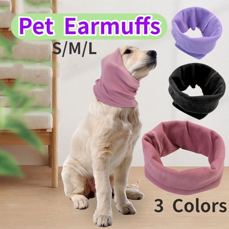 Dog Ears Cover, Pet Ear Flap Head Wrap For Noise Protection Dog, Neck ...