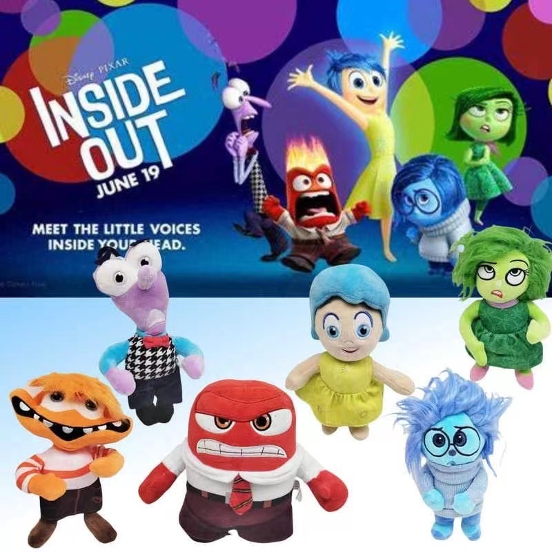 Stuffed Toy Room Decoration Plush Toy Inside Out 2 Cartoon Big Stuffed ...