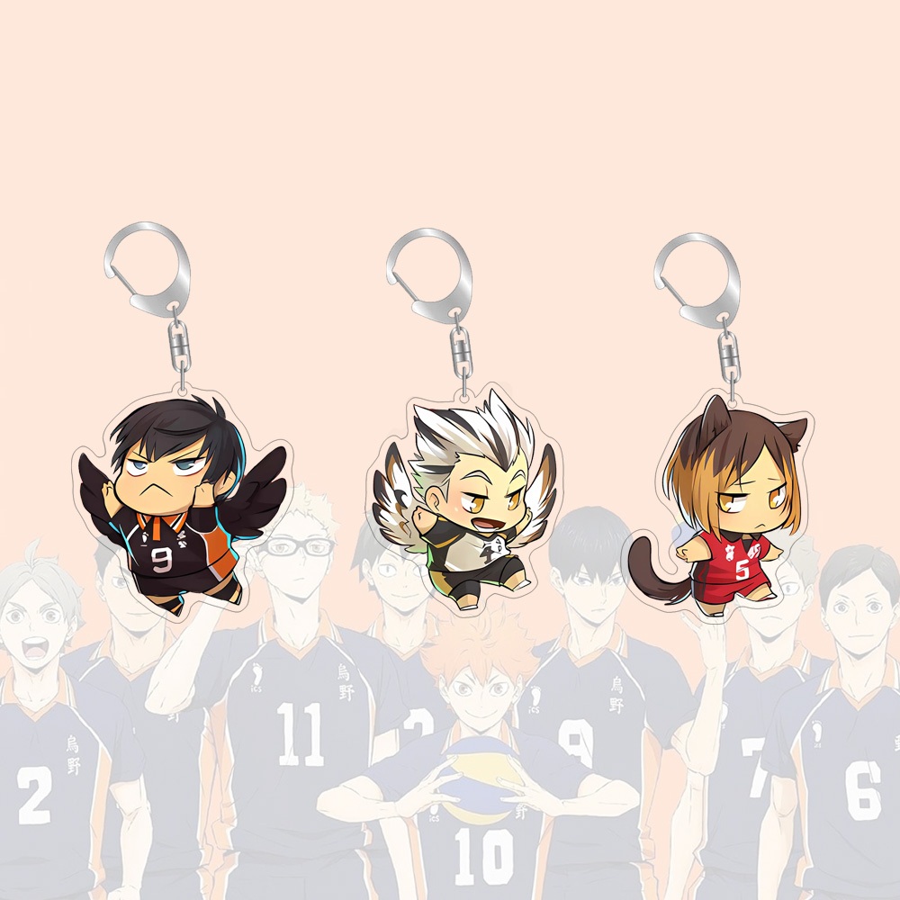 55mm Keychain Ins Haikyuu Kei Cartoon Character Acrylic Anime ...