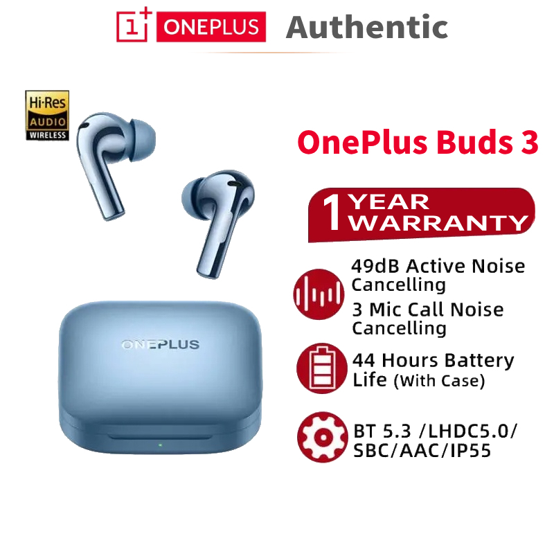Oneplus Buds 3 TWS Bluetooth Earphone 49dB Noise Cancelltion Wireless ...