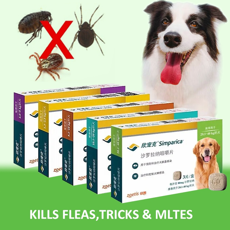 Simparica Anti Tick and Flea Chewable Tablets Treatment and Protection ...