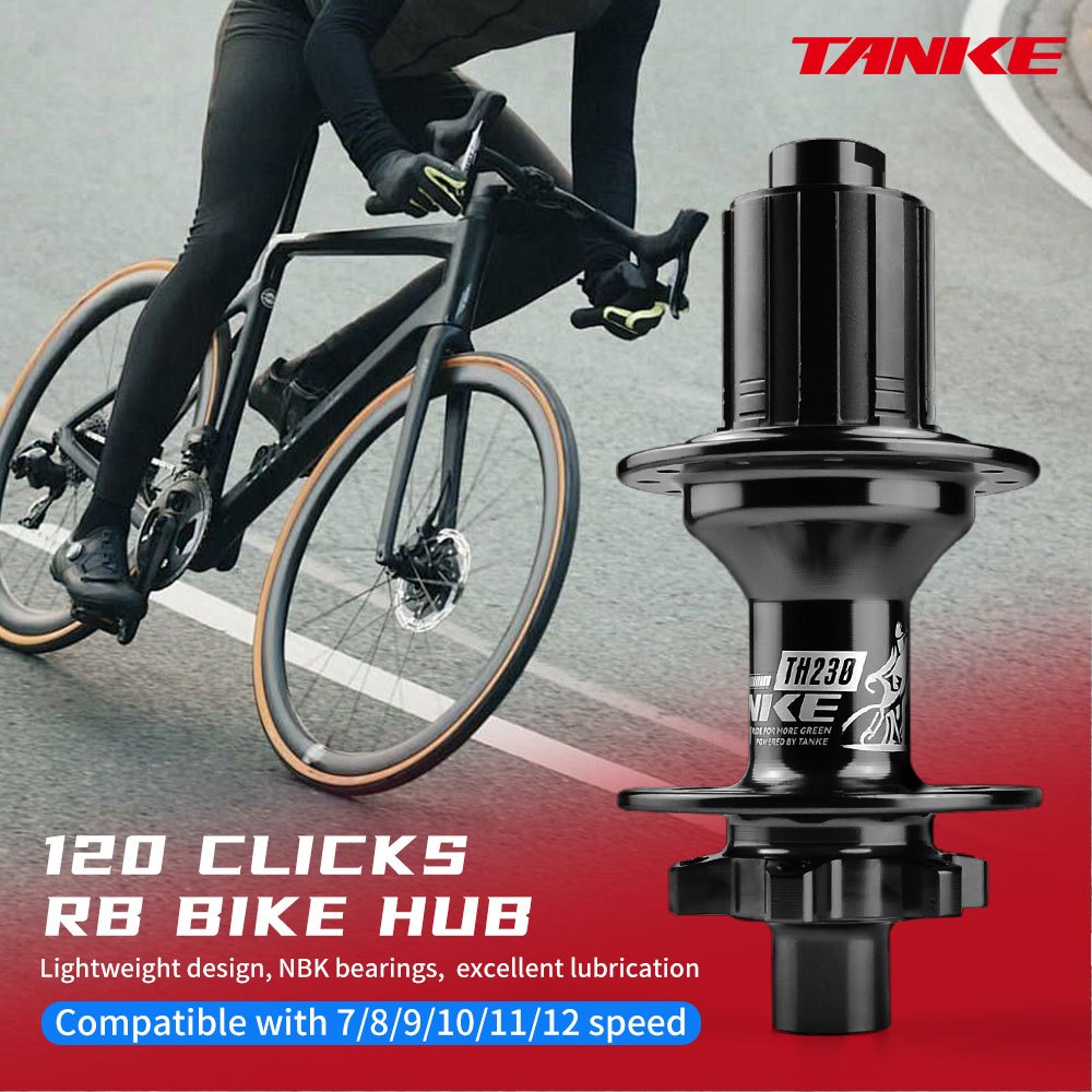 TANKE Road Bicycle Hub TH230 Front Rear 24H Folding Bike Hub Disc 4 ...