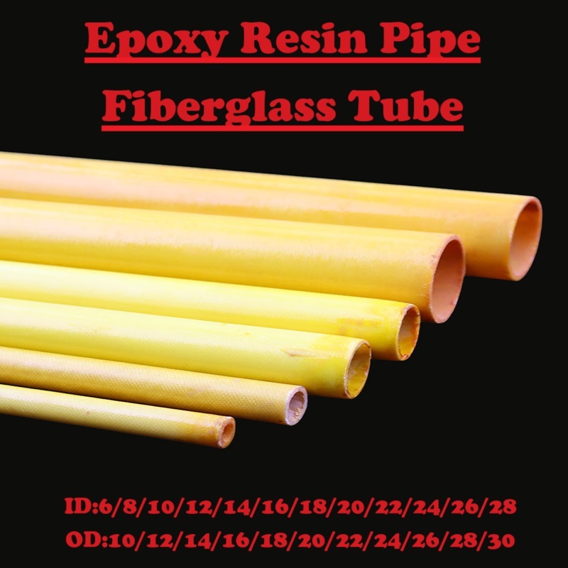 1 meter Epoxy Resin Pipe Glued Wood Pipe Fiberglass Tube Insulated Pipe ...