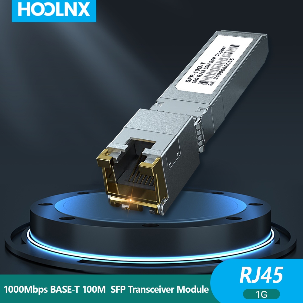 HOOLNX 10G SFP+ To RJ45 SFP Transceiver, Ethernet Copper RJ45 To SFP+ ...