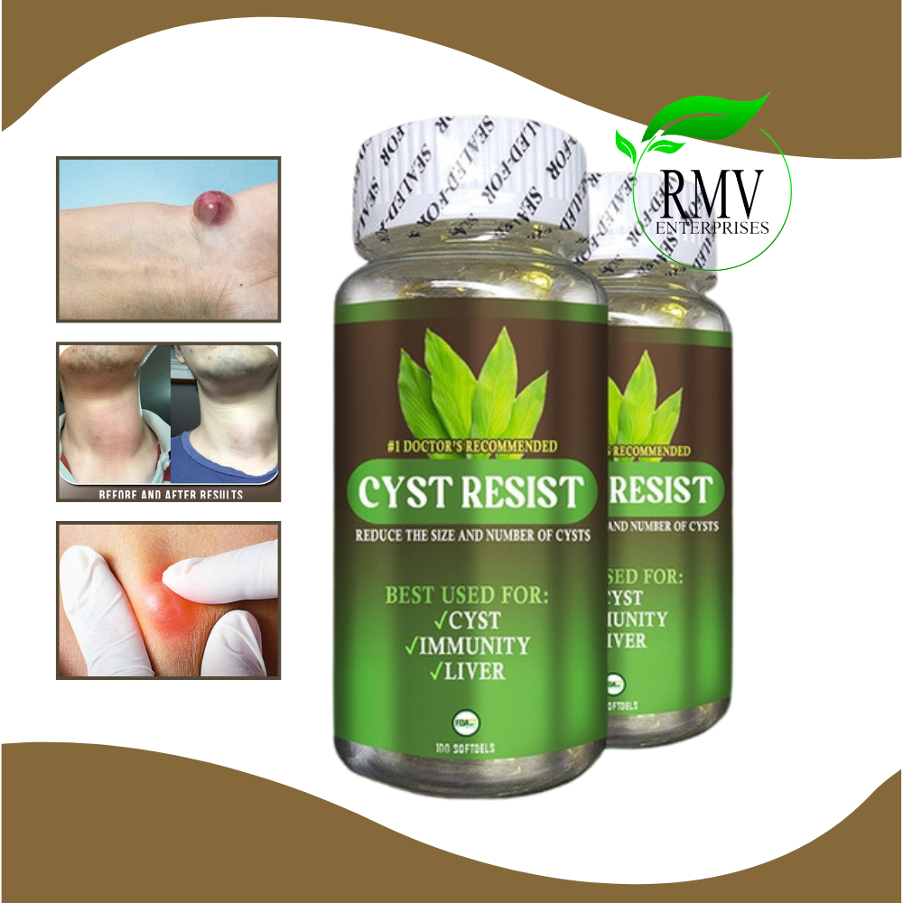 CYST RESIST Reduced Cyst Growth Anti-Cyst, Cyst Remover Anti-Bukol 100 ...