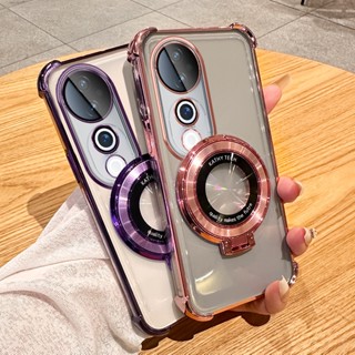 VIVO V40 Pro 5G VIVOV40 V 40 Luxury Plating Transparent Soft Silicone ...