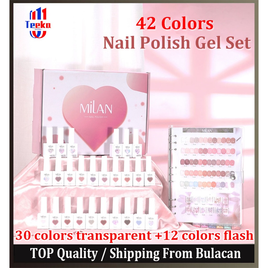 Milan 15ml 12/30/42/48/60 Colors Gel Polish Jelly Set Cherry Blossom ...