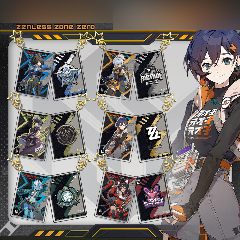 Game Zenless Zone Zero keychain zhuyuan acrylic pendant | Shopee ...