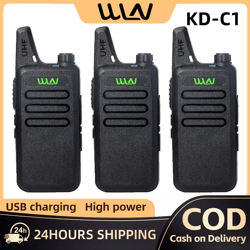SET OF 4 WLN KD-C1 UHF 400-470MHZ 16 Channel Two-Way Walkie Talkie ...