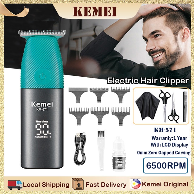 Kemei Hair Clipper Electric Mini Hair Cutting Machine Portable ...