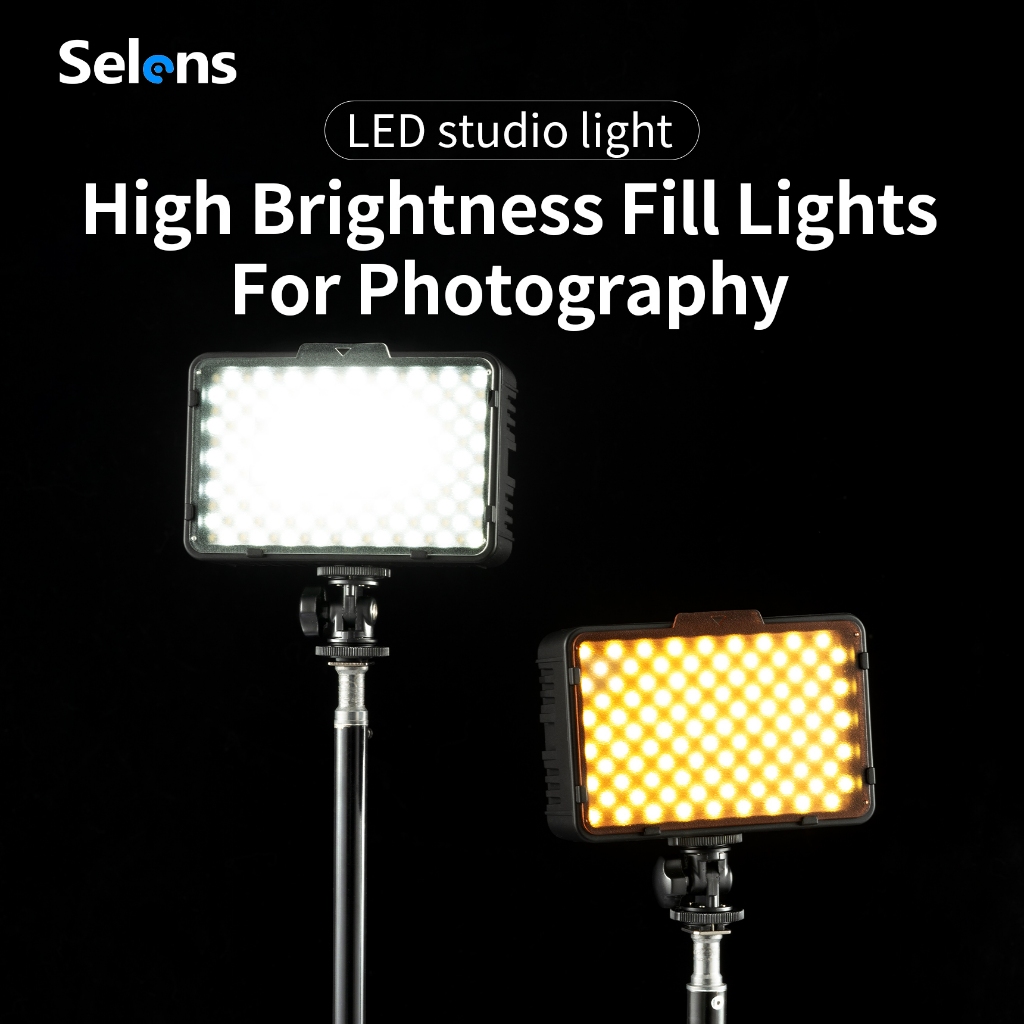 Selens Photography Lighting 198 LED Video Light 7500K/3200K Camera Hot ...