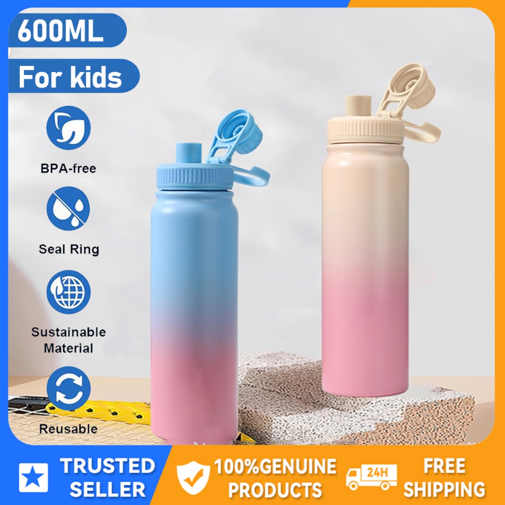 600ML Hilee flask tumbler Tumbler hot and cold Water Bottle Stainless ...