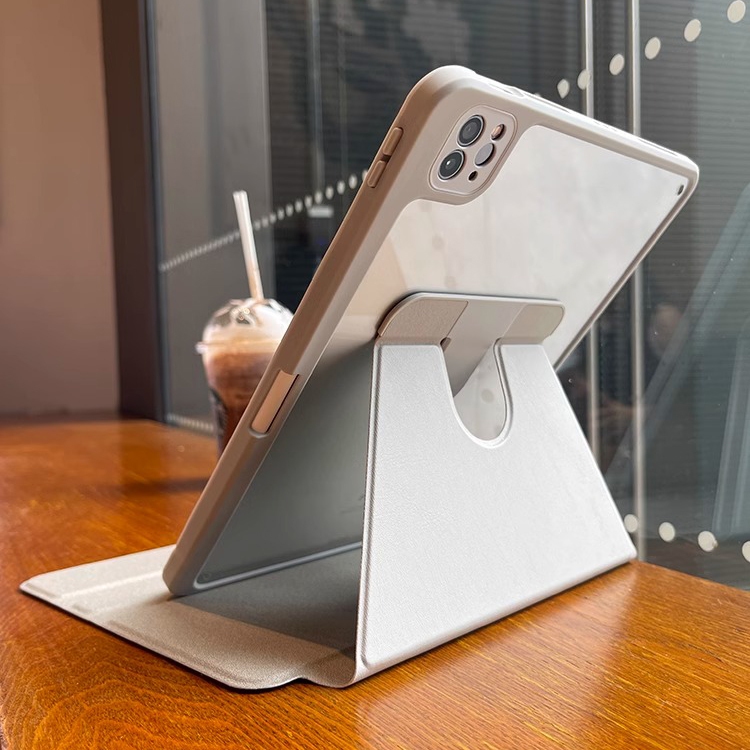 360° Rotating Transparent Acrylic Hard Tablet Case For iPad Mini 6 5 9. ...